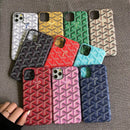 Vintage Leather Goyard iPhone Case – CASE