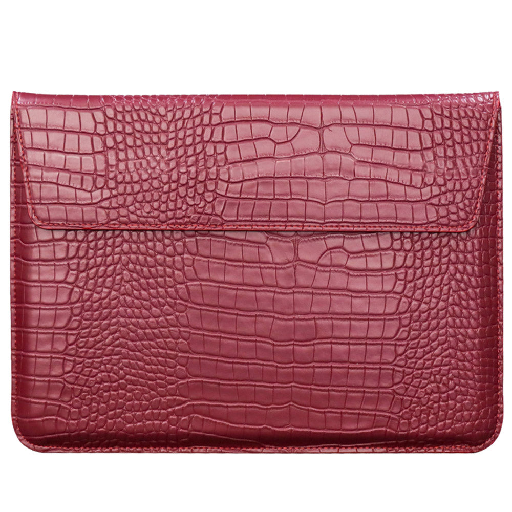 Red Faux Crocodile Laptop Sleeve Case | BELKCASE