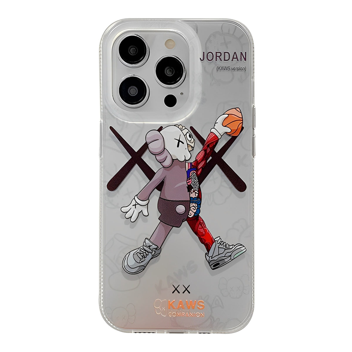 Kaws × AIR JORDAN 1 Laser Plating iPhone Case | BELKCASE