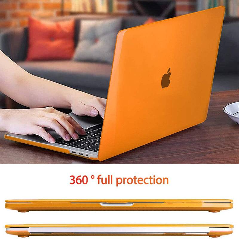 Transparent orange Macbook case customizable | BELKCASE