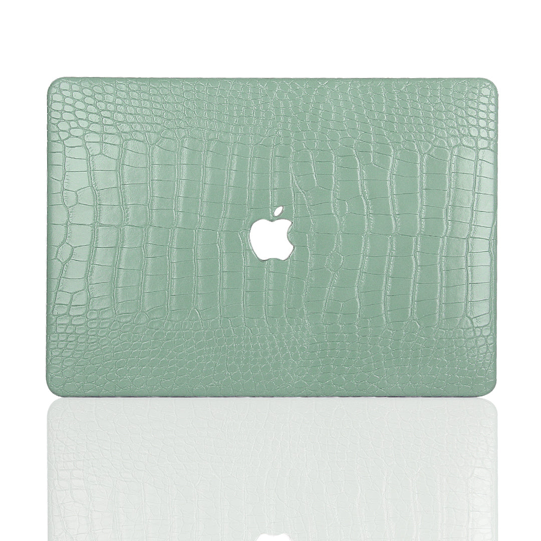 Faux Crocodile Mint Green MacBook Case | BELKCASE